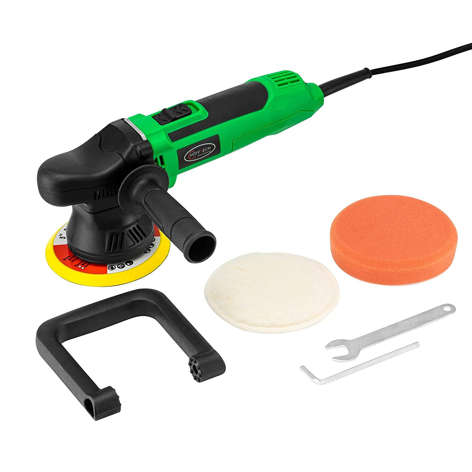 HÖFFTECH Exzenter-Poliermaschine 9mm HUB 650W Exzenterpolierer Auto ...