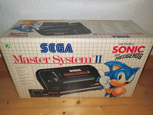 Sega Master System II Console | Original Packaging | PAL | Black | Sonic 1