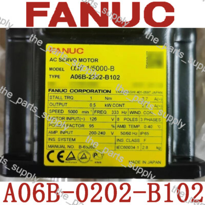 New FANUC A06B-0202-B102 Servo Motor A06B0202B102 DHL Expedited Ship | eBay