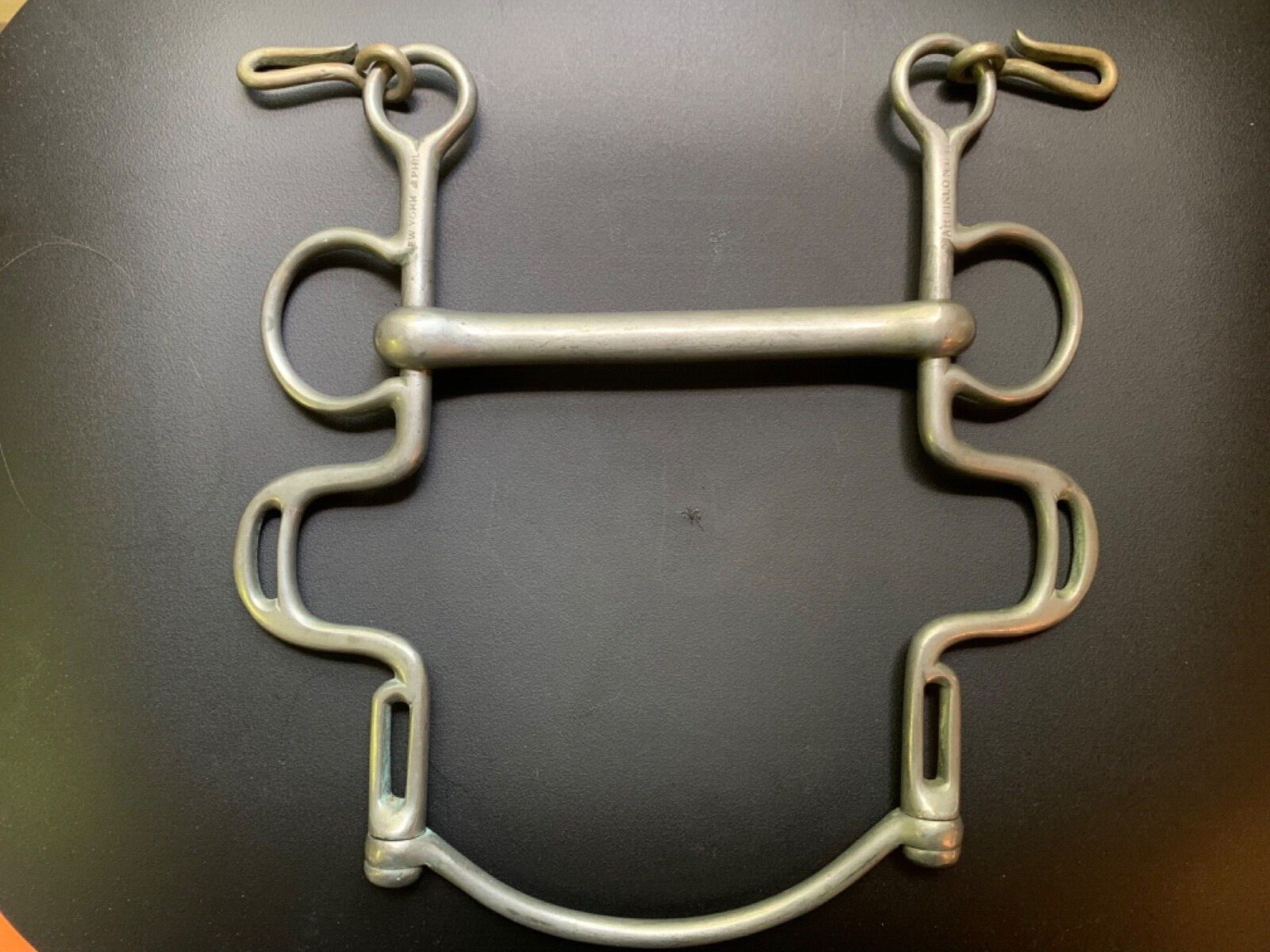 Buxton Driving Horse Straight Mouth Bit 4 3/4" Never Rust England Coach ...