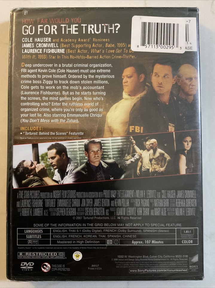 Tortured - New DVD Action Thriller with Laurence Fisburne & James ...