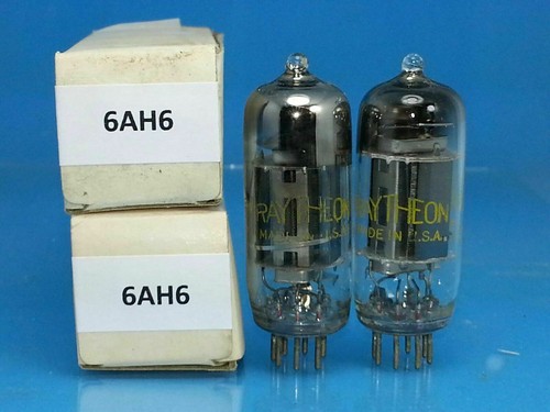 RAYTHEON 6AH6 WA TUBE PAIR NOS NIB Valvola Lampe Röhre Valve Valvula | eBay