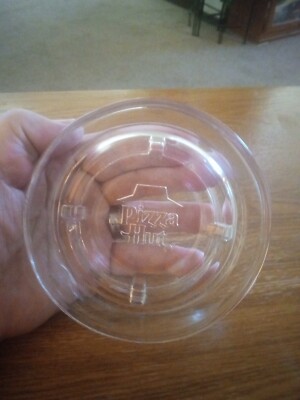 VTG 80’s Clear Glass Pizza Hut Ashtray 5” Ash Tray Restaurant Ad | eBay