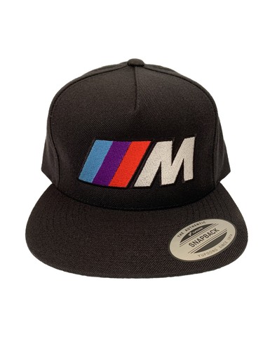 BMW M Power Classic Snapback Cap Hat Adjustable Black | eBay