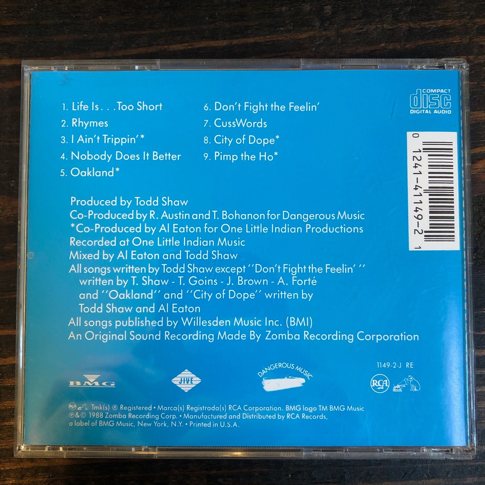 Life is... Too Short by Too Short (CD, 1990) Jive Records hip hop rap ...