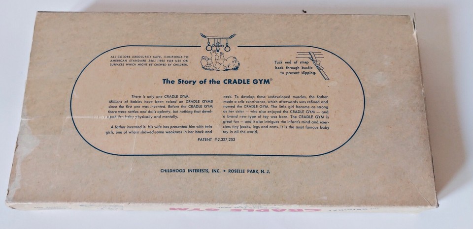 The Original Cradle Gym By Childhood Interests Vintage Hanging Wooden ...
