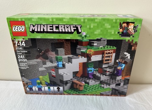 LEGO 21141 Minecraft The Zombie Cave Building Kit 241 Pc New Sealed ...