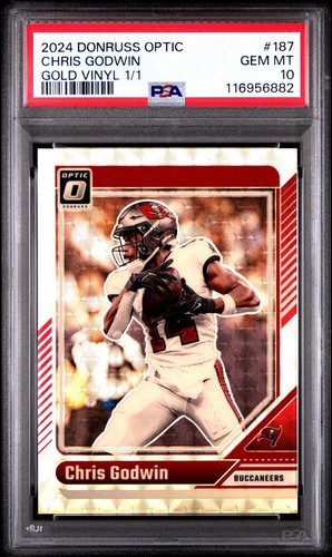 2024 Panini Donruss Optic - Chris Godwin #187 Gold Vinyl Prizm /1 for ...
