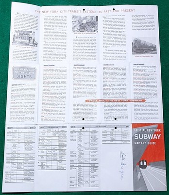 alte Landkarte: New York - Subway Map and Guide 1963 | eBay UK