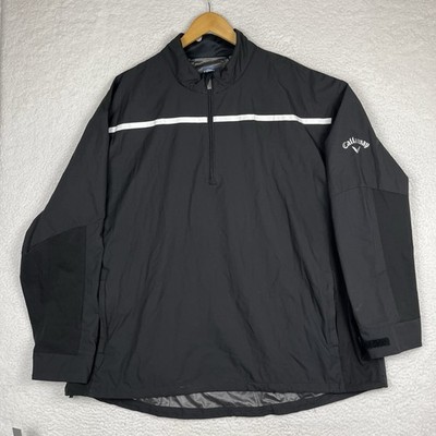 Callaway Weather Series Windbreaker 1/4 Zip Mens 3XL Black Golf ...