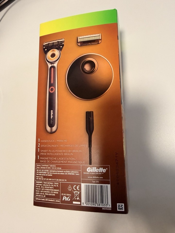 Gillette Labs Heated Razor beheizter Rasierer Männer inkl. 2 Klingen ...