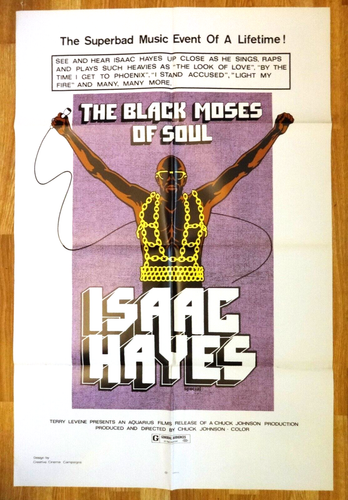 ISAAC HAYES - The Black Moses of Soul - 27x41" - 1973 Movie & Music ...