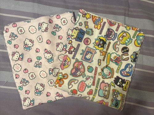 Hello Kitty 100% Cotton 2 Fat Quarters | eBay