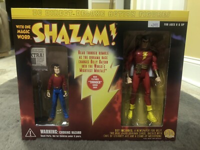 DC Direct SHAZAM & BILLY BATSON Deluxe Action Figure Set in box 2000 | eBay