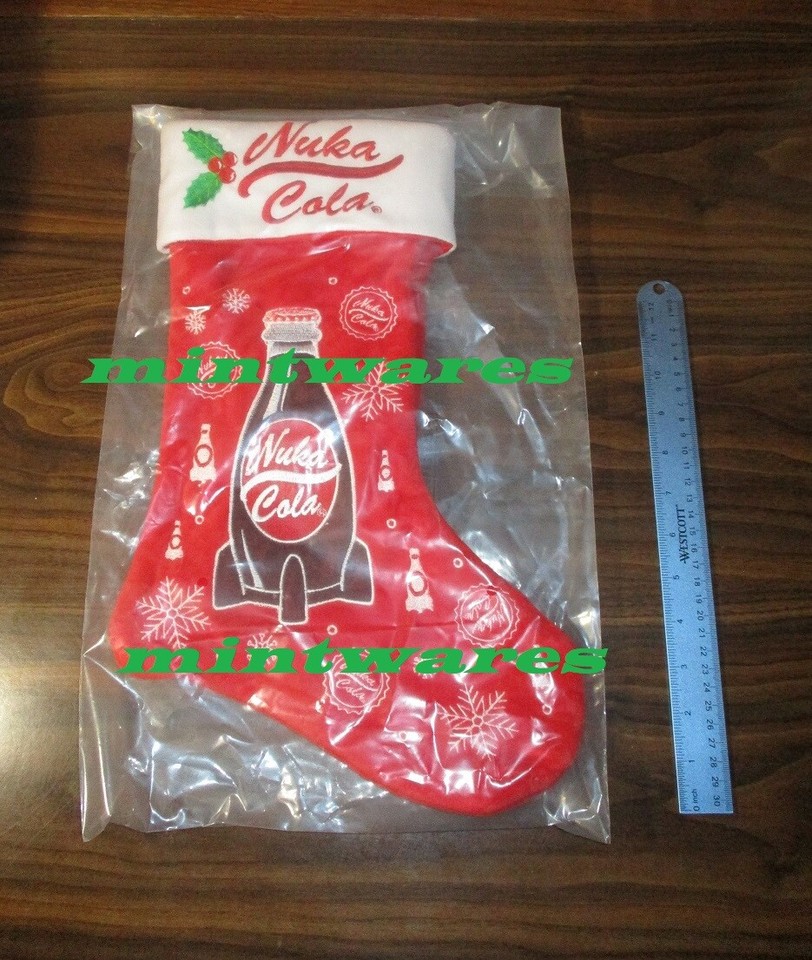 Fallout Nuka Cola Bottle Caps Holiday Stocking 17x10.5 Official Sold ...