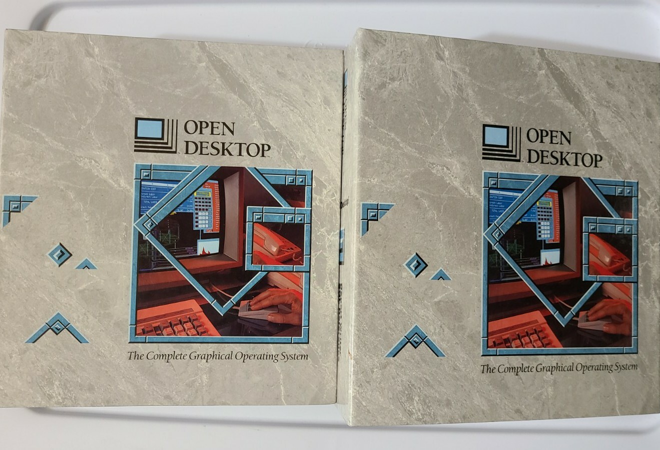 Vtg Santa Cruz Operation SCO Open Desktop Binders Only X Library & SQL ...