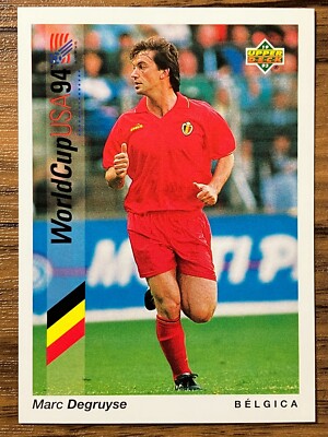 Upper Deck 1993 World Cup USA Soccer Card #21 Marc Degruyse | eBay
