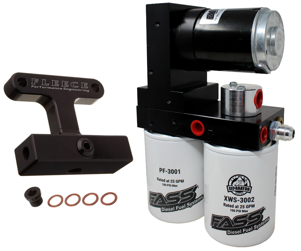 FASS 2005-18 5.9L/6.7L Cummins 100GPH Fuel Lift Pump + Fleece Fuel ...
