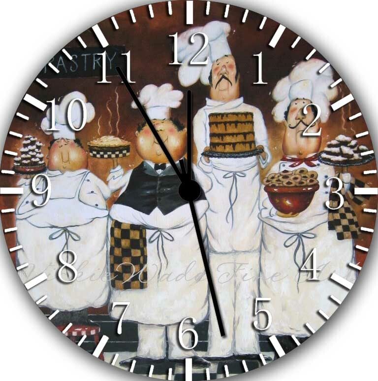 Chefs Kitchen Wall Clock non-ticking Nice For Gifts or Decor G60 | eBay