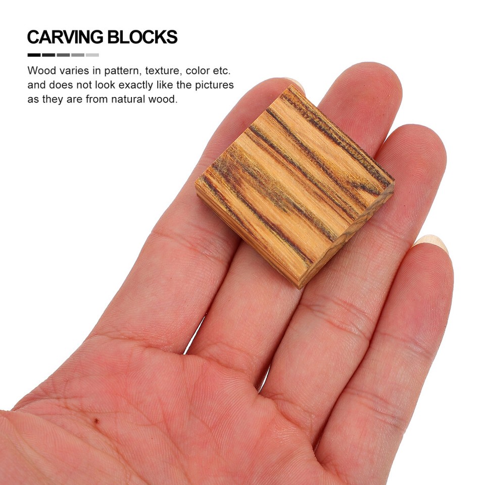 24 Pcs Jewelry Plank Blank DIY Wood Block Wooden Blocks Ring Wood Men's ...