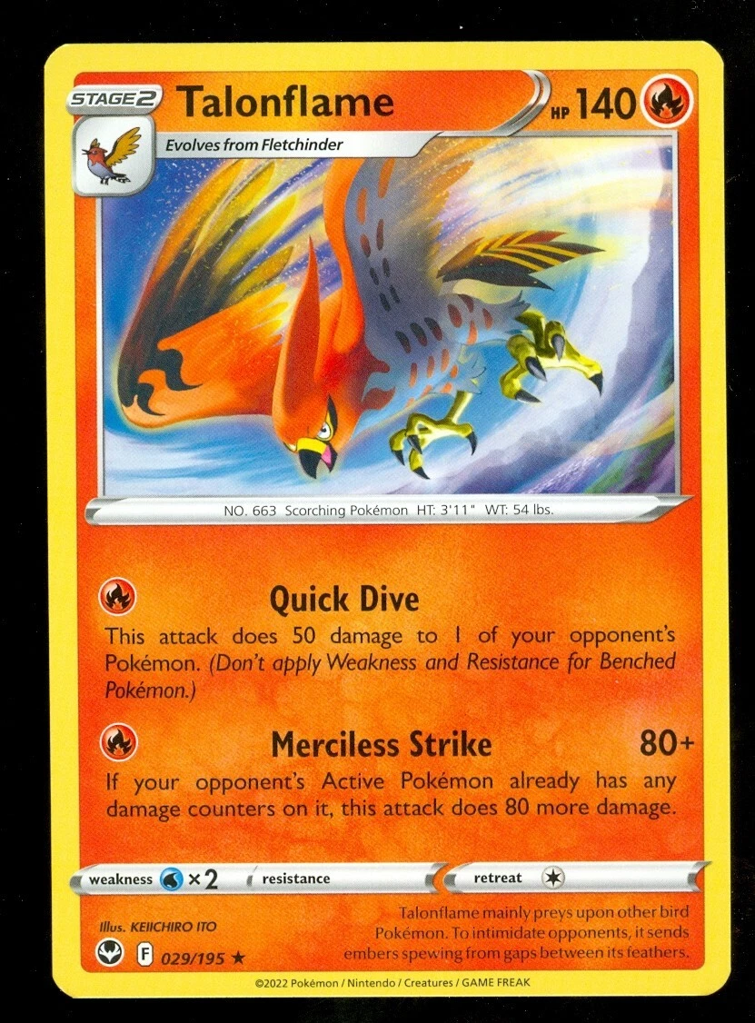 Talonflame Pokemon Card