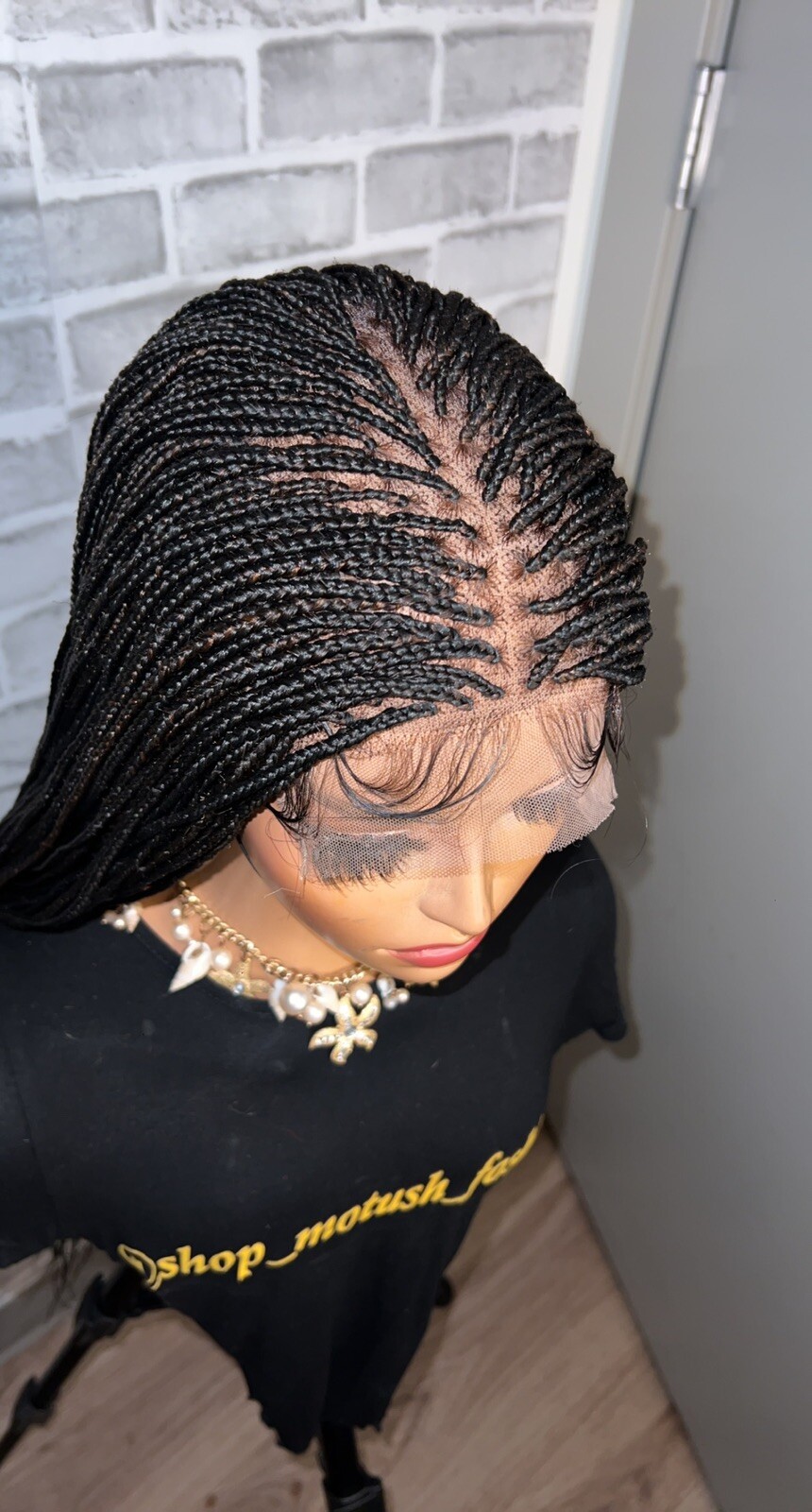 Small Size Knotless Box Braided Wig,Box Braid Wig, Knotless Braids,Lace ...