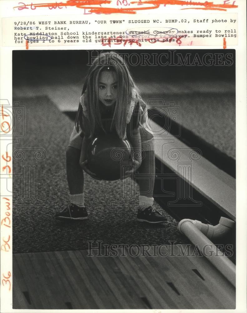 1986 Press Photo Kate Middleton School kindergartner Natasha Conaway at ...