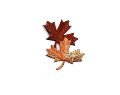 Fall - Leaves - Autumn Crafts - Browns - Embroidered Iron On Patch ...