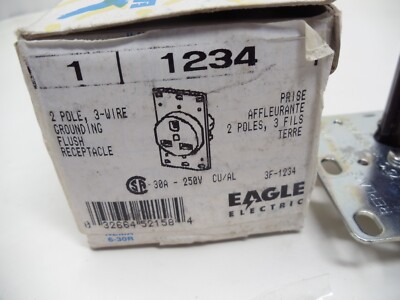 Eagle Brown 1234, 30 Amp 250 Volt Flush Receptacle | eBay