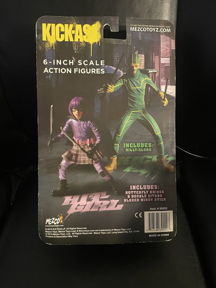 Kick Ass Hit Girl 6" Action Figure 2010 Mezco Toyz Asst # 39020 ...