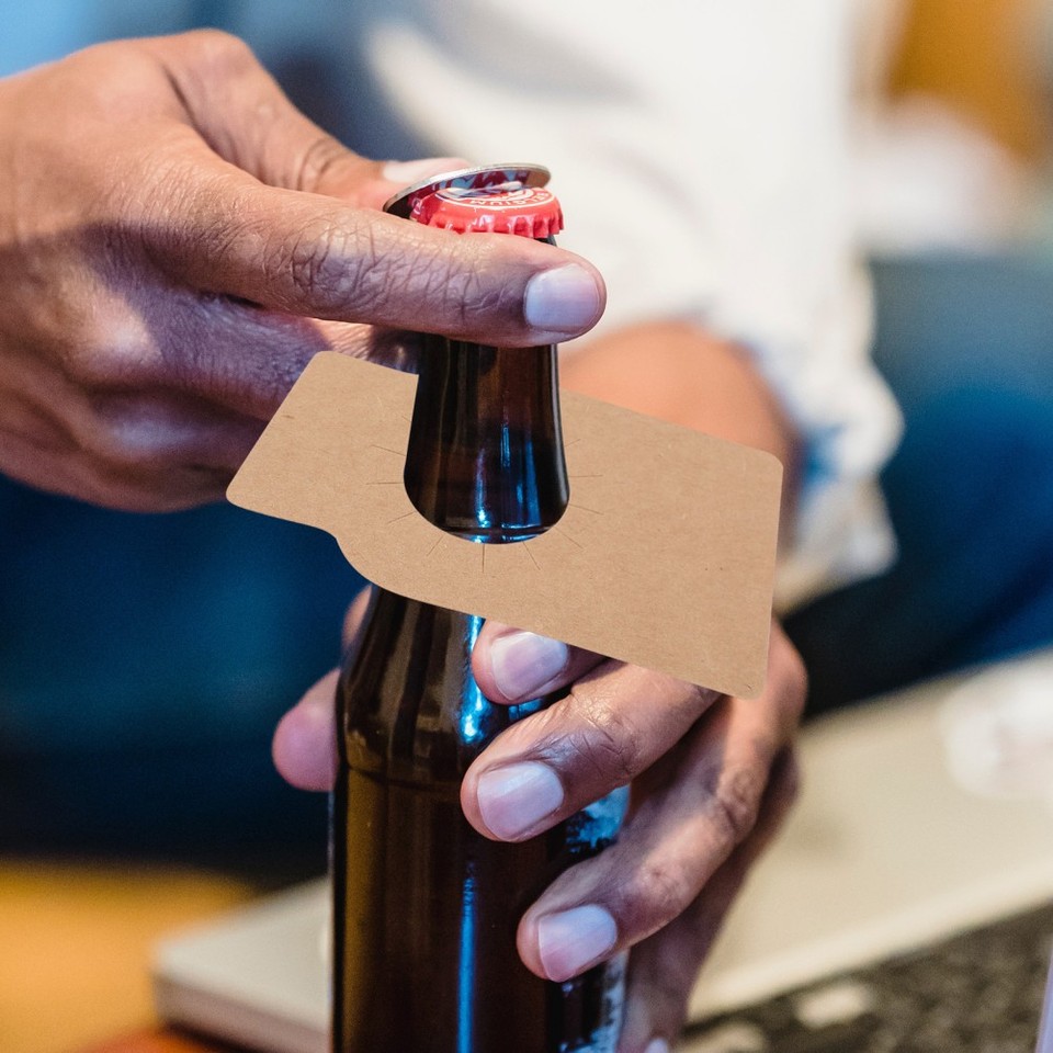 100 Pcs Kraft Wine Bottle Tags Paper Labels Wine Rack Marker Hanging ...