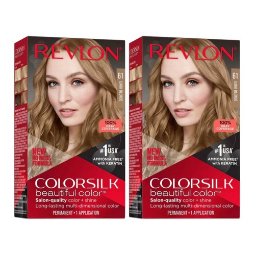 Revlon ColorSilk Beautiful Hair Color - 61 Dark Blonde (Pack of 2) | eBay