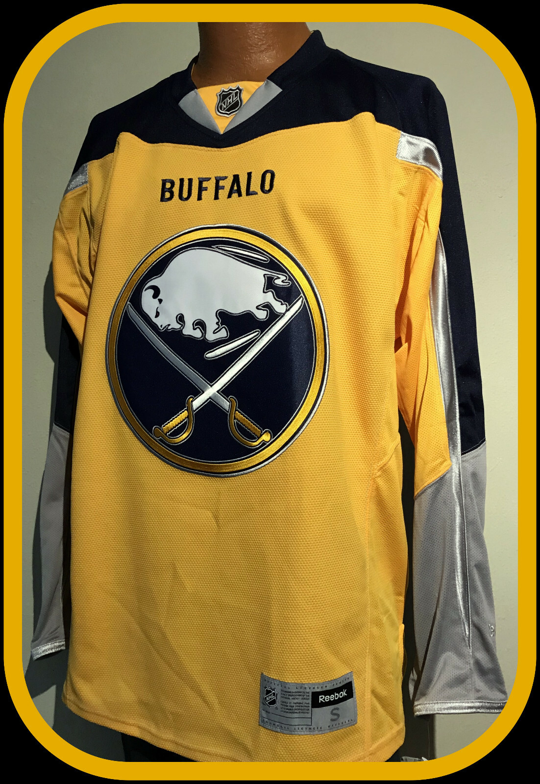 VINTAGE 2012 BUFFALO SABRES REEBOK PREMIER 3RD JERSEY ADULT SMALL NEW ...