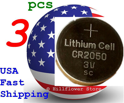 3 pcs CR2050 2050 LM2050 BR2050 Bulk 3V Lithium Battery | eBay