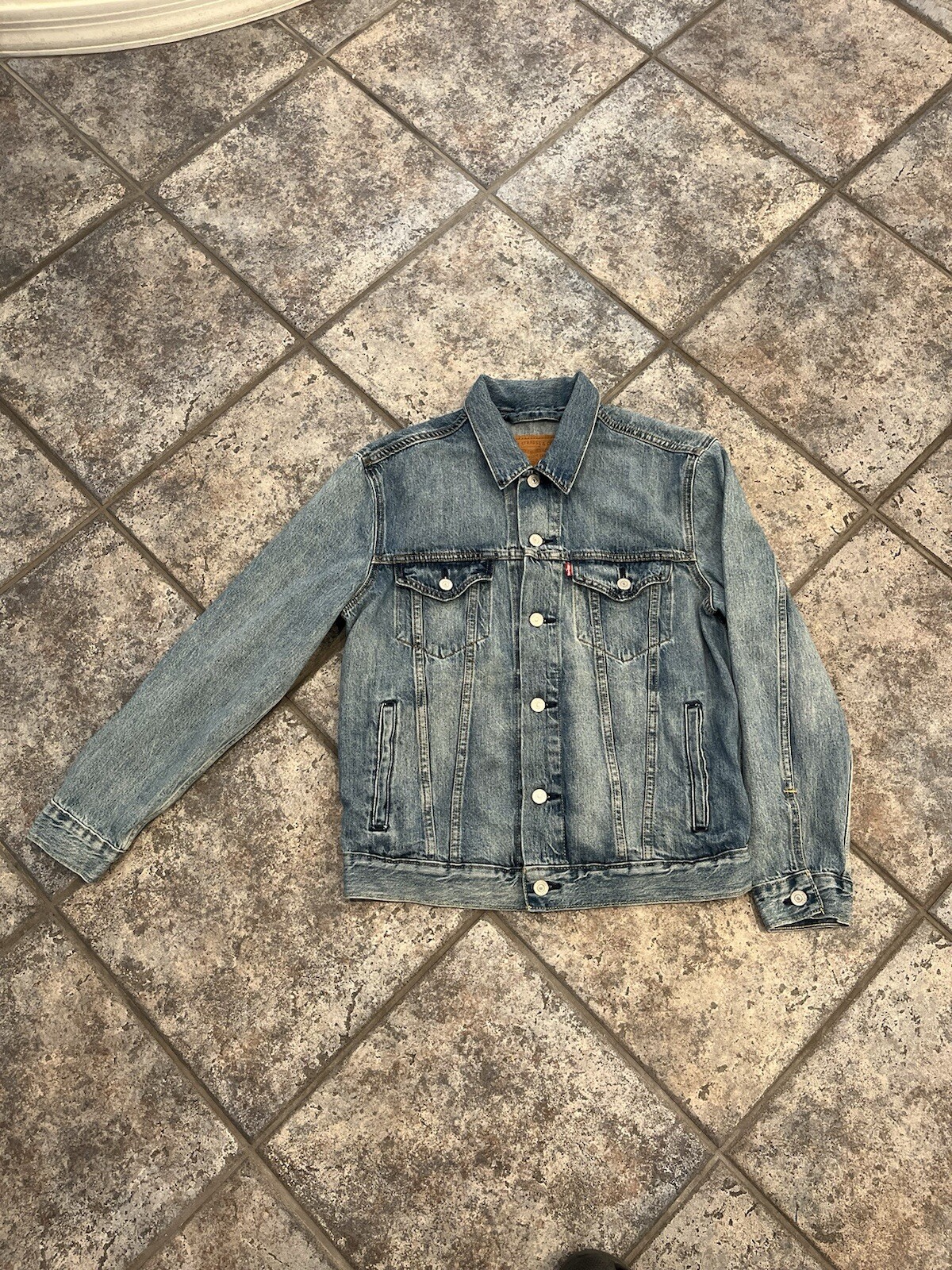 Levi's Premium Modern Big E Denim Jean Jacket Medium - Gem