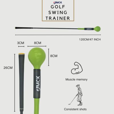 JMCK SWING STICK / GOLF SWING TRAINER AID / SWING TEMPO GOLF TRAINING ...
