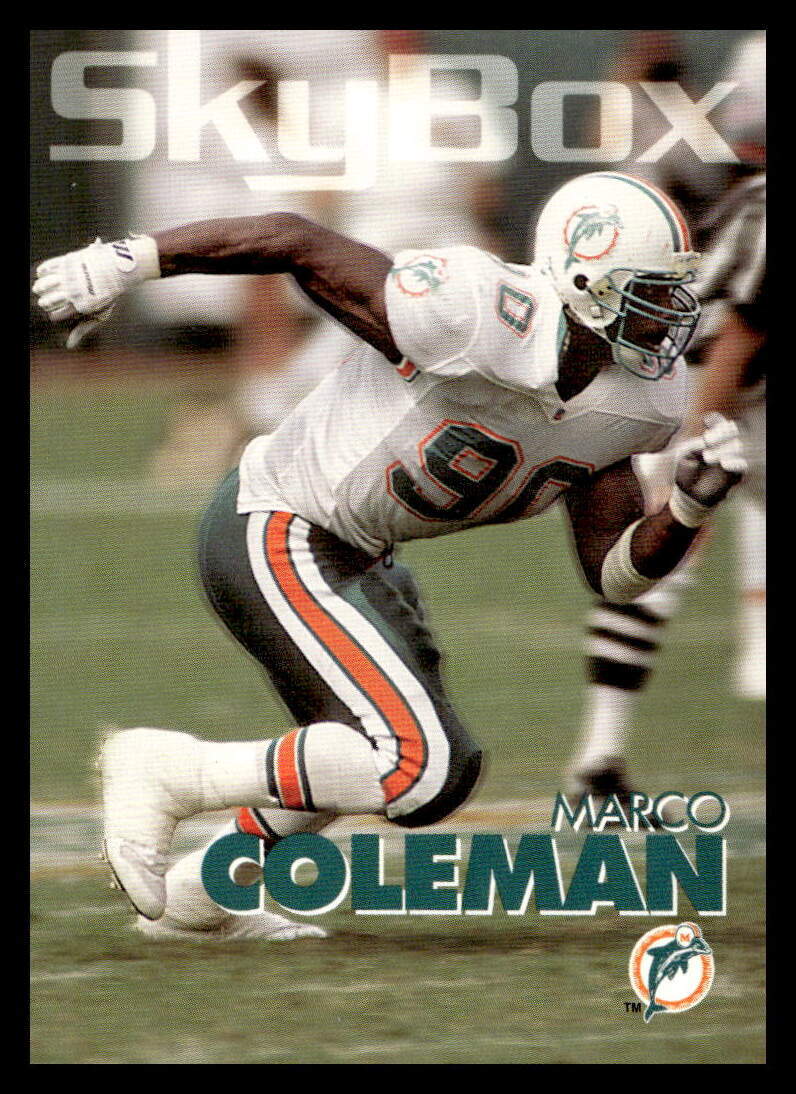 1993 SkyBox Impact #179 Marco Coleman Miami Dolphins | eBay