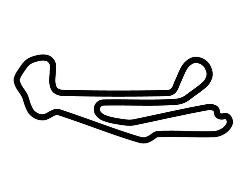 Barber Motorsports Park Track Decal Sticker Outline Vinyl Race Track | eBay
