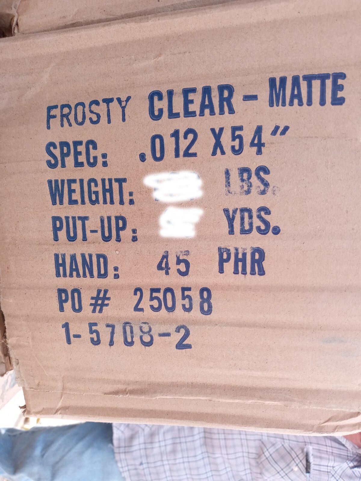 1 Yard X54" Wide Frosty Clear Matte Soft PVC Vinyl 45 PHR Plastic ...
