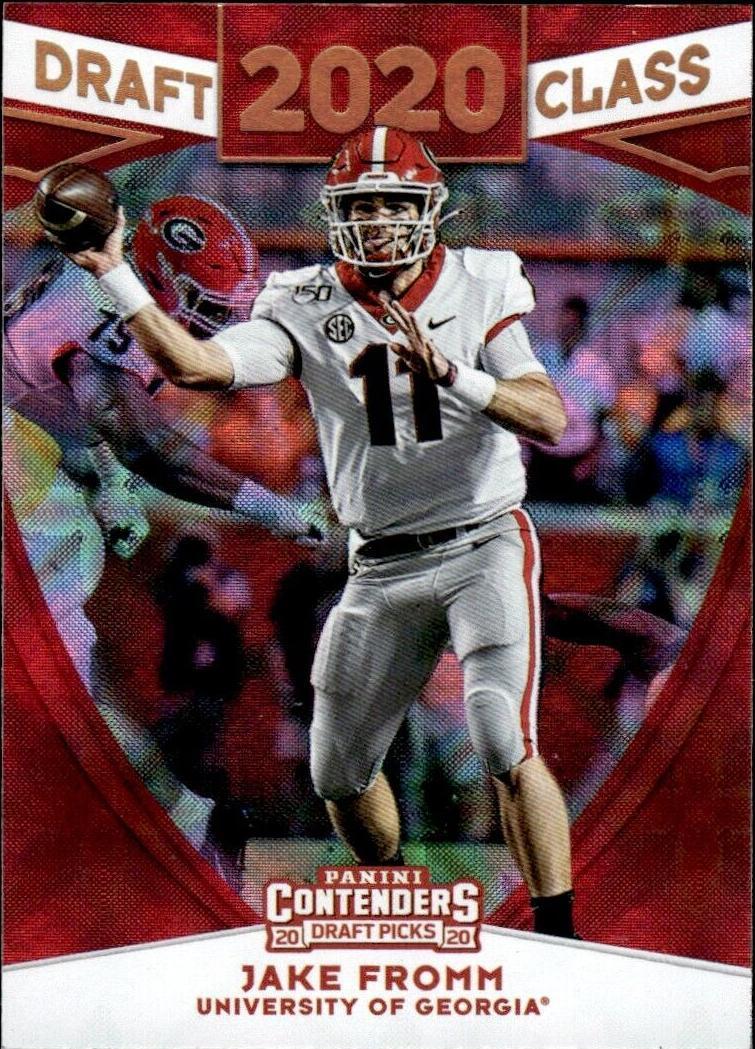 2020 Panini Contenders Draft Picks - Draft Class Jake Fromm #12 Game ...