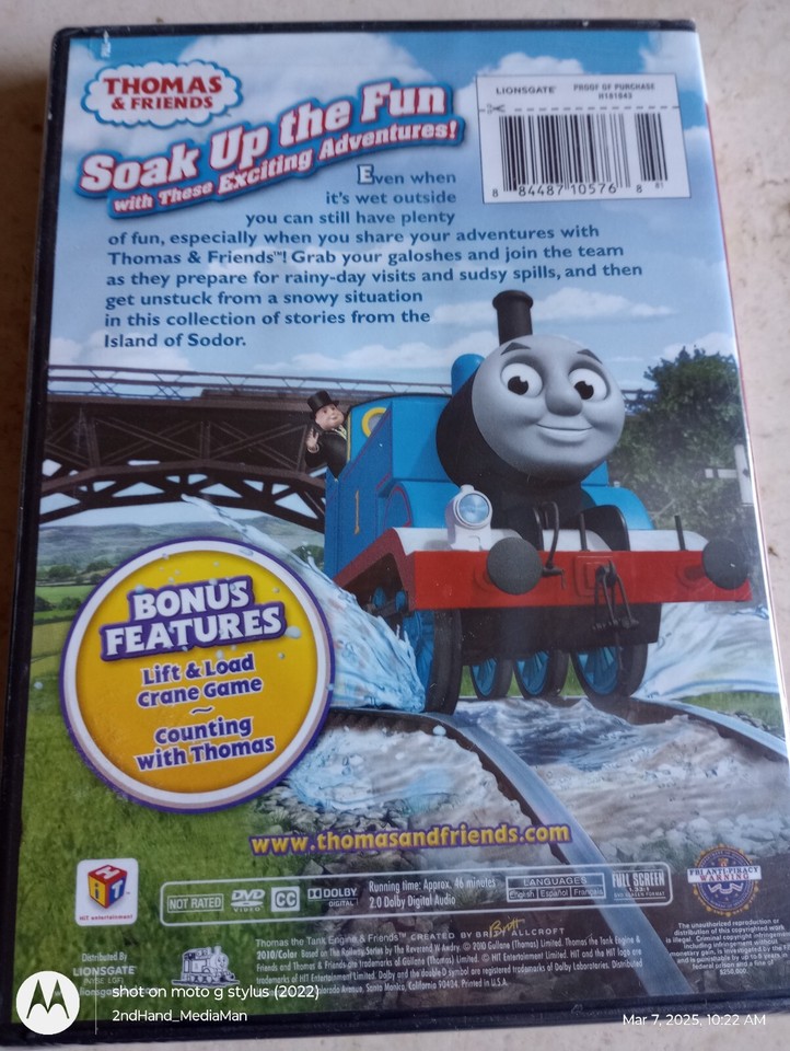 NEW SEALED THOMAS & FRIENDS SPLISH SPLASH SPLOSH DVD | eBay