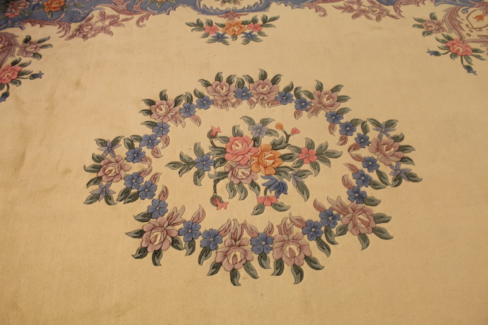 Super Fine Vintage French Aubusson Rug 9'x 12' 100% Wool NEW hand made ...
