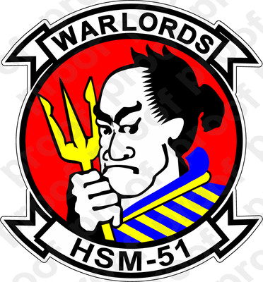 STICKER USN HSM 51 WARLORDS | eBay UK