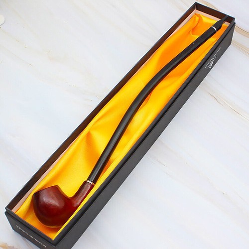 New Long Wooden Wood Modern Tobacco Smoking Pipe Churchwarden Smoke ...