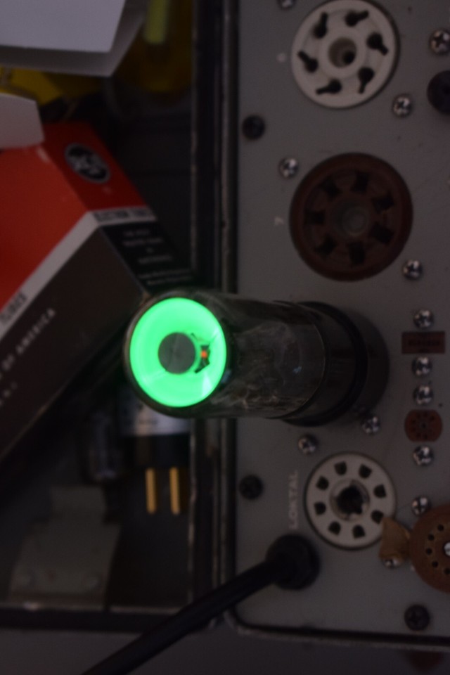 SUPERB RCA USA 1629 VT-138 VINTAGE MAGIC EYE TUBE - EYE PICTURE INSIDE ...