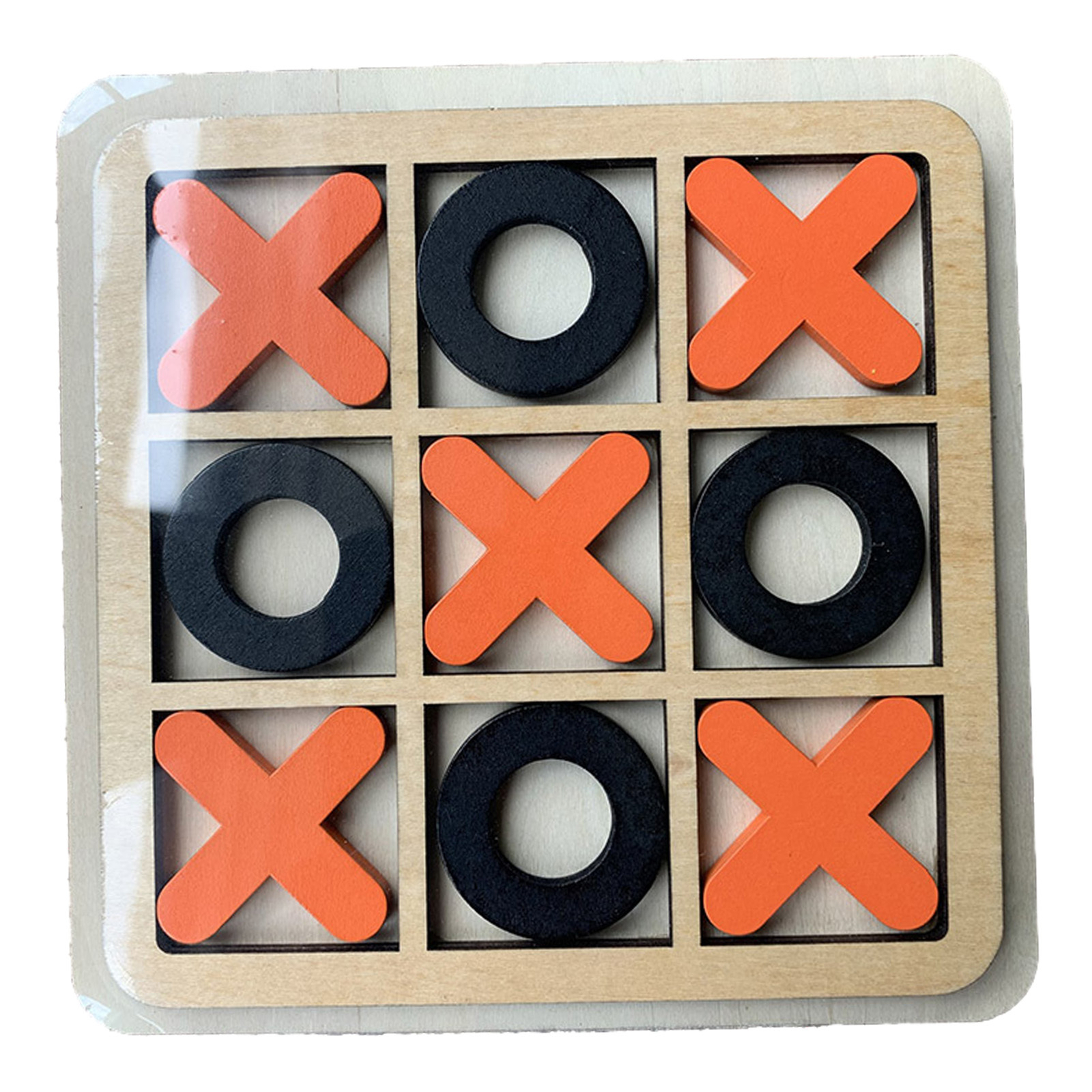 Kids Gift Tic-Tac-Toe Game Mini Tabletop Wooden Board Game Competitive ...