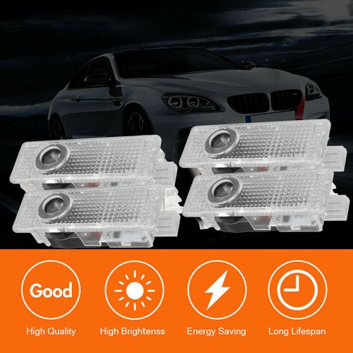 4PCS Car LED Cool Laser Courtesy Puddle Lights Ambient Light For BMW ...