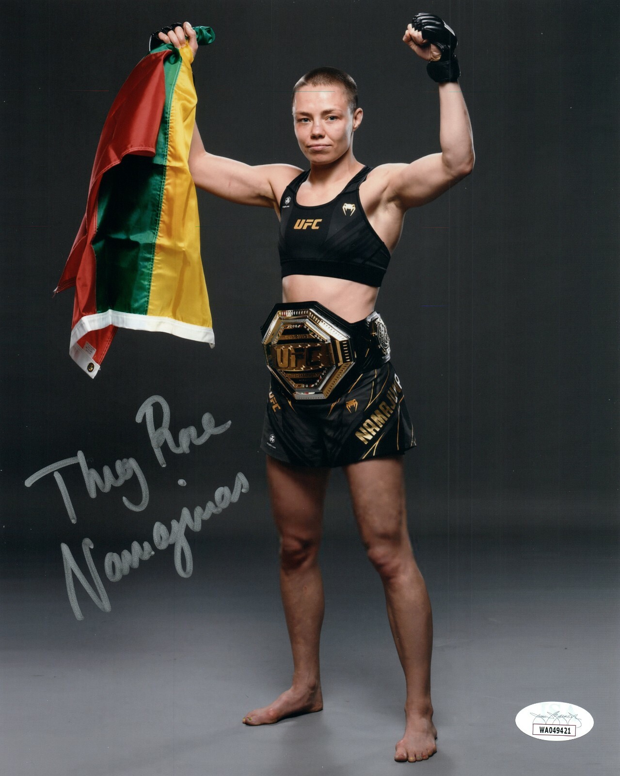 Thug Rose Namajunas Signed 8x10 UFC Strawweight Champion Photo #42 JSA ...