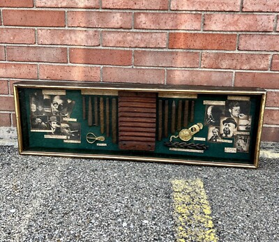 large vintage Mounted & Framed Cigar Patriarchs display Shadow Box 42 x ...