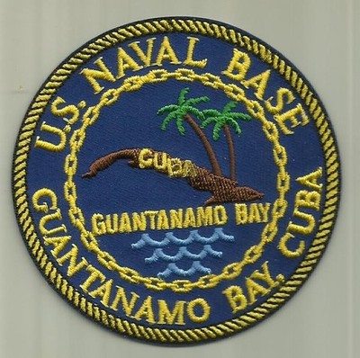 U.S. NAVAL BASE GUANTANAMO BAY, CUBA U.S.NAVY PATCH SOLDIER AIRCRAFT ...